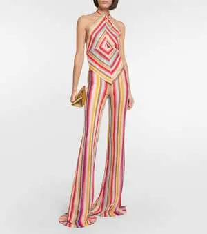 Missoni Striped Low-rise Flared Pants