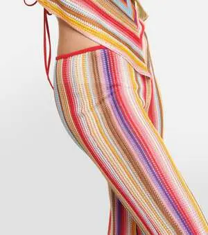 Missoni Striped Low-rise Flared Pants