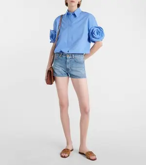 Valentino Garavani Denim Shorts - Blue
