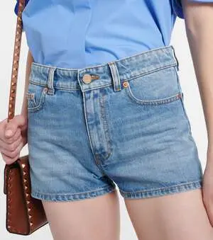 Valentino Garavani Denim Shorts - Blue