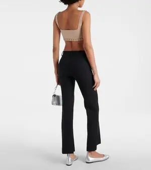 Valentino Garavani Scalloped Cotton-blend Bra Top