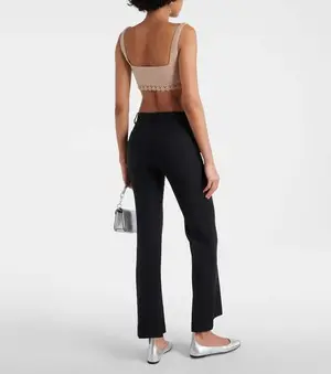 Valentino Garavani Scalloped Cotton-blend Bra Top