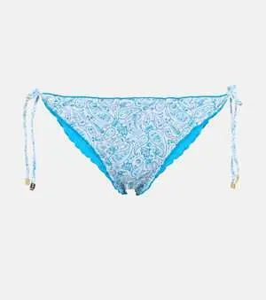 Heidi Klein Camps Bay Beach Reversible Bikini Bottom - Blue