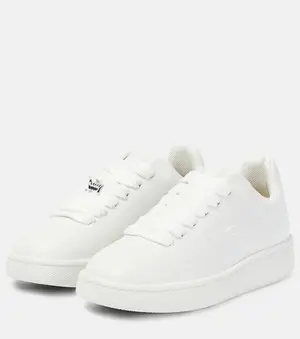 Burberry Box Leather Sneakers - White