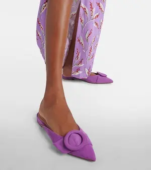 GIANVITO ROSSI Suede Mules