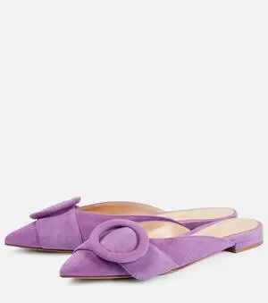 GIANVITO ROSSI Suede Mules