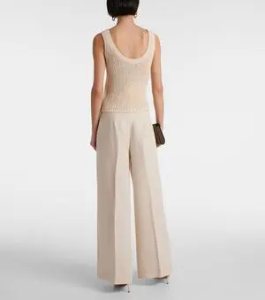 Max Mara Arrigo Knit Cotton-blend Tank Top