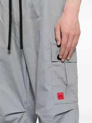 Hugo Straight-leg Cargo Trousers - Grey