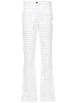 GENNY Rhinestone-embellished Straight-leg Jeans