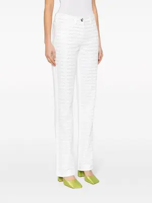 GENNY Rhinestone-embellished Straight-leg Jeans