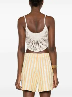 FORTE_FORTE Cropped Crochet Top