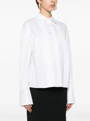 GENNY Sequin-embellished Poplin Shirt