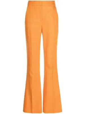 GENNY High-waist Straight-leg Trousers - Orange