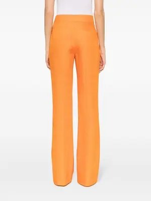GENNY High-waist Straight-leg Trousers - Orange