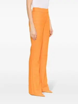 GENNY High-waist Straight-leg Trousers - Orange