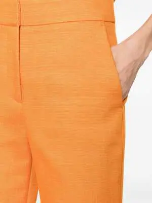 GENNY High-waist Straight-leg Trousers - Orange
