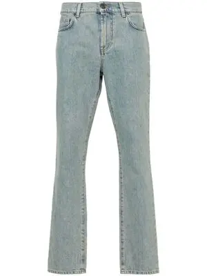 MOSCHINO Straight-leg Washed Jeans