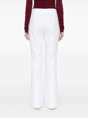 GENNY Twill Flared Trousers - White