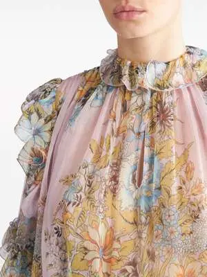 Etro Floral-print Silk Blouse