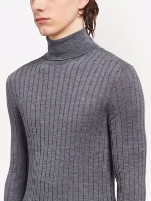 Prada Ribbed Roll Neck Jumper