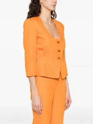 GENNY U-neck Twill Blazer