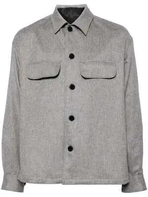 Kiton Felted Cashmere-blend Shirt