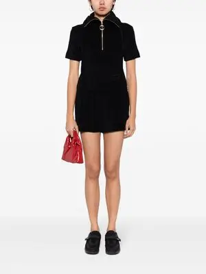 PATOU Half-zip Terrycloth Polo Shirt