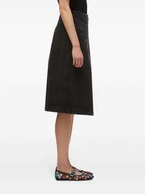 3.1 Phillip Lim Denim Wrap Skirt - Black