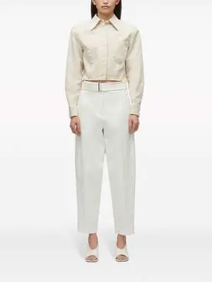 3.1 Phillip Lim Belted Tapered Trousers - White