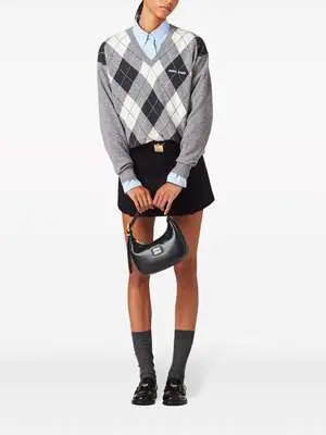 Miu Miu Logo-plaque Miniskirt