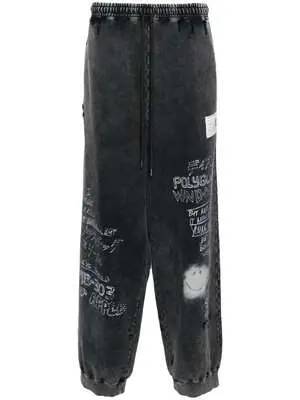 Mihara Yasuhiro Bleached-effect Track Pants