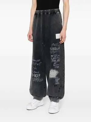 Mihara Yasuhiro Bleached-effect Track Pants