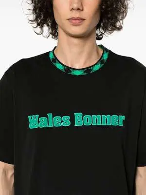 WALES BONNER Original Organic Cotton T-shirt - Black
