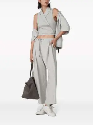 Brunello Cucinelli Sleeveless Wrap Blouse