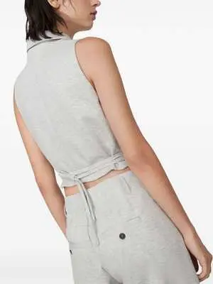 Brunello Cucinelli Sleeveless Wrap Blouse