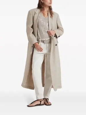 Brunello Cucinelli Mid-rise Tapered-leg Jeans - Neutrals