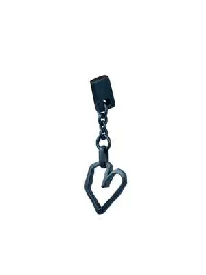 PARTS OF FOUR Parts Of Four Jazz's Heart Single Drop Earring Black