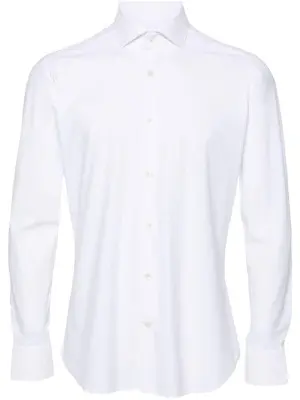 TINTORIA MATTEI 954 Spread-collar Button-up Shirt - White
