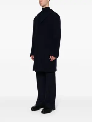 Kiton Single-breasted Fleece Coat
