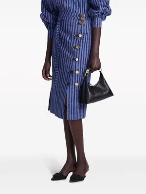 Altuzarra Striped Midi Skirt