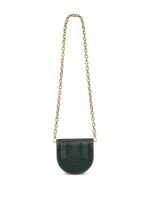 VIVIENNE WESTWOOD Lizard Saddle Crossbody Bag - Green
