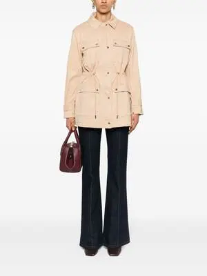 Michael Kors Twill Military Coat