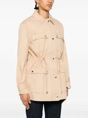 Michael Kors Twill Military Coat