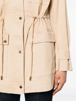 Michael Kors Twill Military Coat