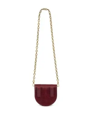 VIVIENNE WESTWOOD Lizard Saddle Crossbody Bag - Red