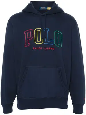 Polo Ralph Lauren Embroidered Logo Cotton Blend Hoodie