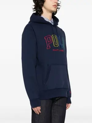 Polo Ralph Lauren Embroidered Logo Cotton Blend Hoodie
