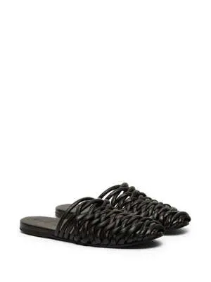 Marsèll Steccoblocco Braided Leather Mules