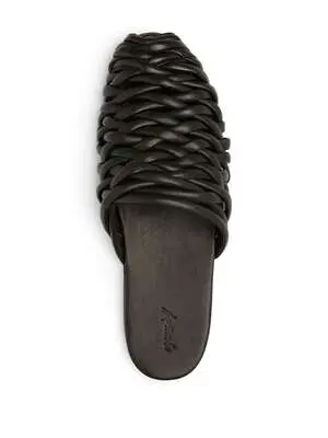 Marsèll Steccoblocco Braided Leather Mules