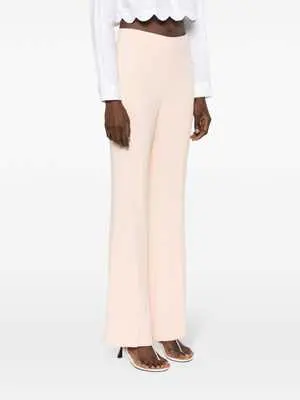 TWINSET Logo-plaque Cady Flared Trousers